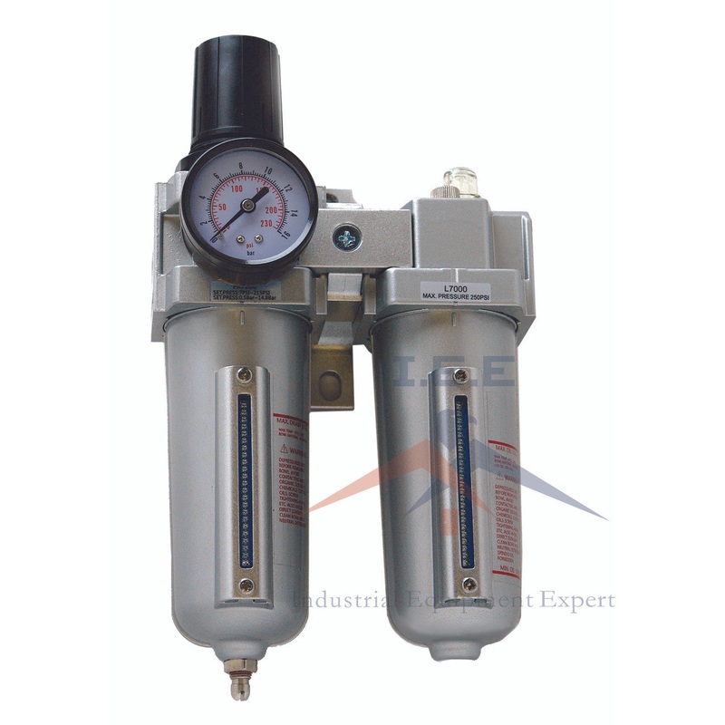 3/4 Compressed Air Moisture Filter Regulator Oiler Separator Lubricator ...